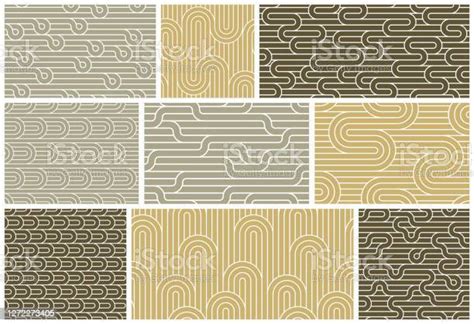 트위스트 라인 벡터 선형 타일링 배경 세트 스트라이프 직조 광학 미로 트위스트 스트라이프가있는 매끄러운 패턴 0명에 대한 스톡 벡터 아트 및 기타 이미지 Istock