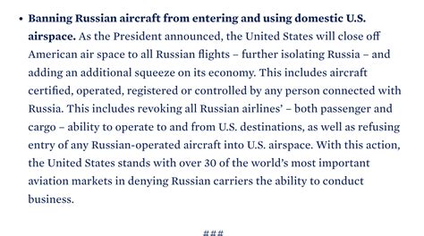 Tuguldur B On Twitter АНУ агаарын хилээ ОХУ д бүрэн хааж байна Оросын нислэгүүд ЕХ АНУ