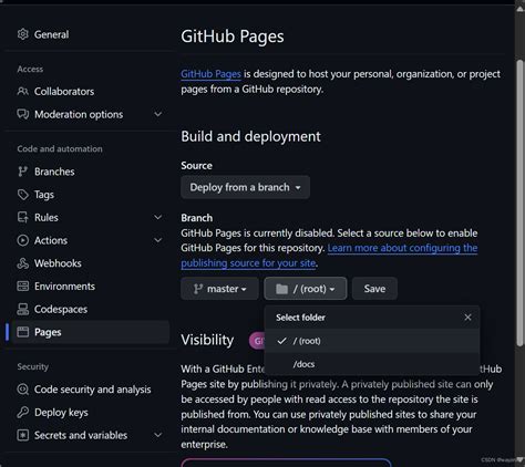 Github创建仓库及配置github仓库设置 Csdn博客 Github创建仓库及配置github仓库设置 Csdn博客