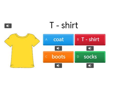 Starters Clothes Quiz