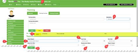 Training Matrix Verde Hr