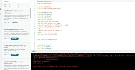 Fatal Error Liquidcrystalh No Such File Or Directory B4x Programming Forum