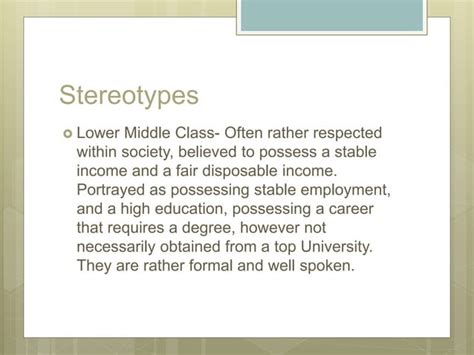 Social Class Ppt