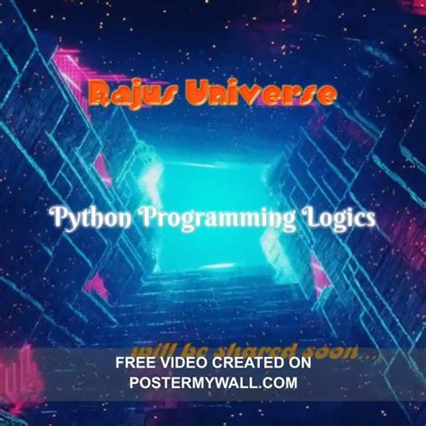 Python Programming Logics Youtube