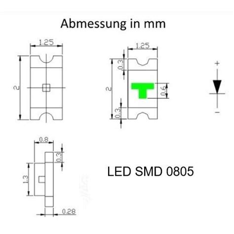 Led 0402 0603 0805 1206 Micro Mini Smd Leds 10 20 50 100 Stück Und Se