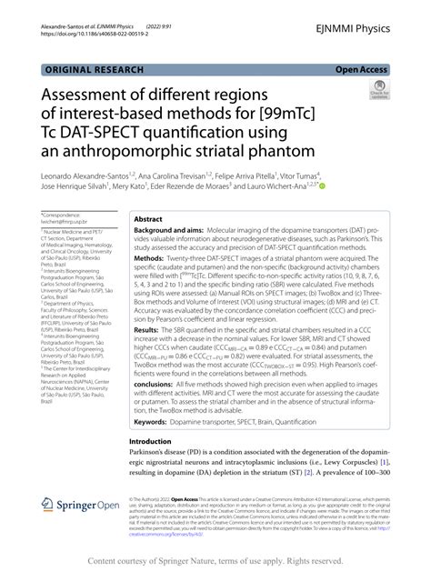 Pdf Assessment Of Different Regions Of Interest Based Methods For
