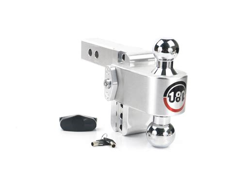 Weigh Safe Ctb4 2 180° Hitch Aluminum 4 Drop For 2 Receiver Hitch