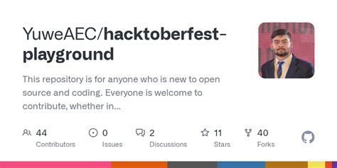 Github Yuweaechacktoberfest Playground This Repository Is For