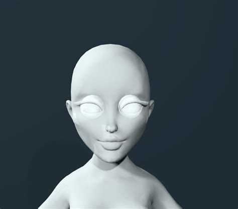 3d Model Cartoony Girl Rigged Animated 2500 Free Animation Tutorial Vr