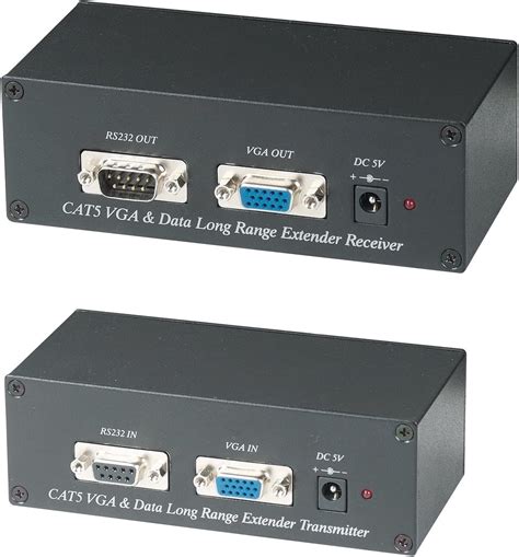 VGA & RS232/RS485 Long Range CAT5 Extender : Amazon.ca: Electronics
