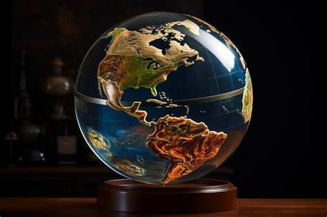 Premium Ai Image Earth Science Globe Generative Ai