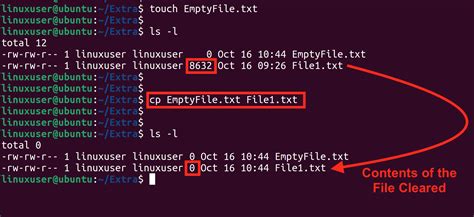 how to clear the contents of a file from the command line in ubuntu 22
