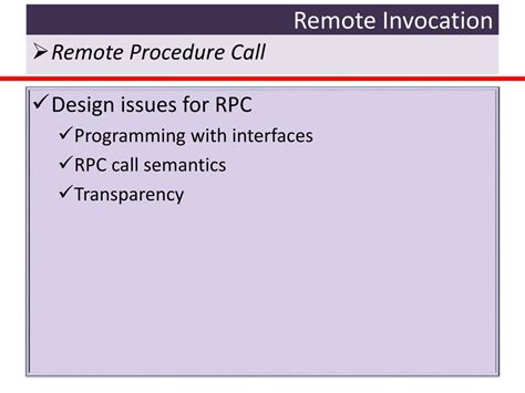 Ppt Distributed Objects And Remote Invocation Powerpoint Presentation