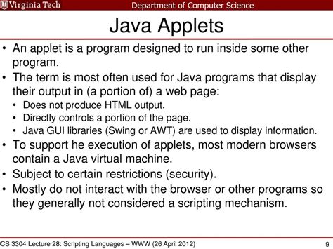 Cs 3304 Comparative Languages Ppt Download
