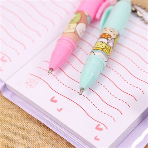 Cute Cartoon Notebook With Ballpoint Pen Journal D Vicedeal