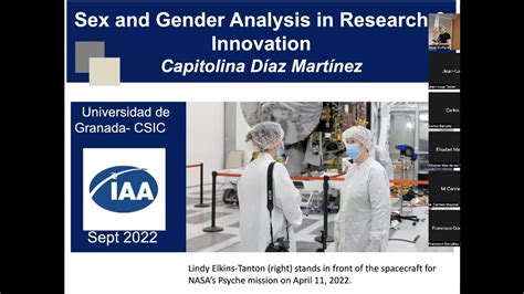Dr Capitolina Díaz Sex And Gender Analysis In Research And Innovation