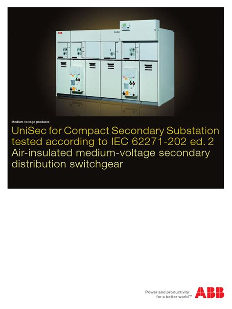Br Unisec Css En 1vcp000577 1510 Pdf Electrical Substation