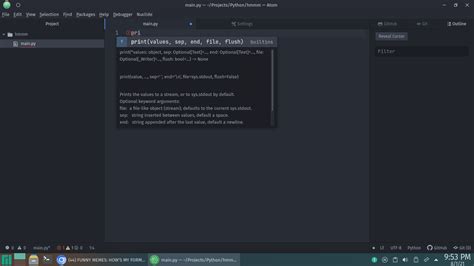 What Theme Is He Using Atom