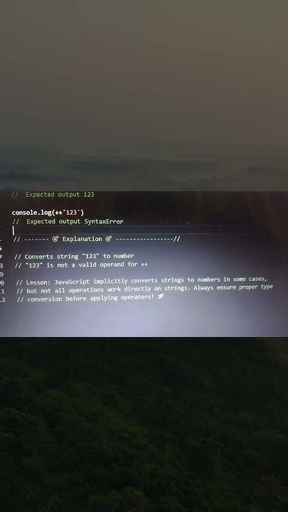 Javascript Type Conversion Why Consolelog123 Throws An Error Coding Youtube