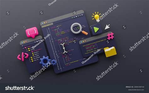 Coding Symbols Icon Development Project Data Over 4154 Royalty Free Licensable Stock