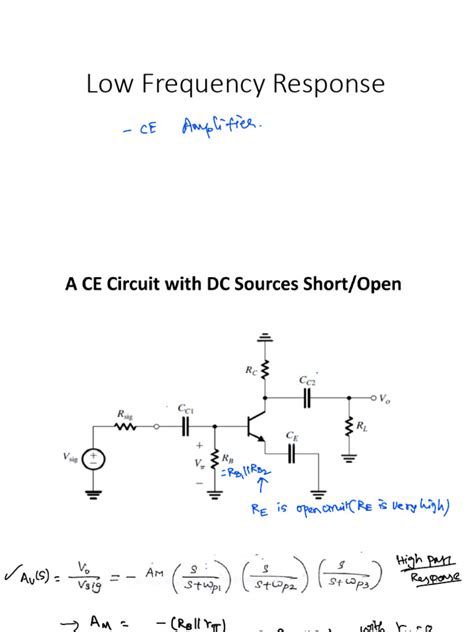 Mod2 3 Low Frequency Response Ce Amplifier Pdf