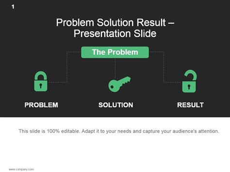 Problem Solution Result Presentation Slide Graphics Presentation Background For PowerPoint