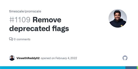 remove deprecated flags · issue 1109 · timescale promscale · github