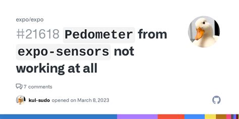 `pedometer` From `expo Sensors` Not Working At All · Issue 21618 · Expoexpo · Github