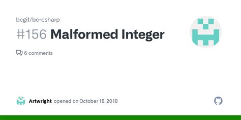 malformed integer · issue 156 · bcgit bc csharp · github