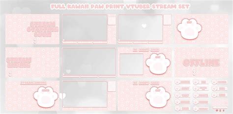 kawaii cat paw vtuber stream pack myuumimi s ko fi shop ko fi ️ where creators get support