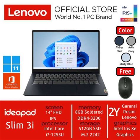 Jual Lenovo Idepad Slim I Iau Qid Rid Sid Notebook Core I U Gb Gb Ssd Win