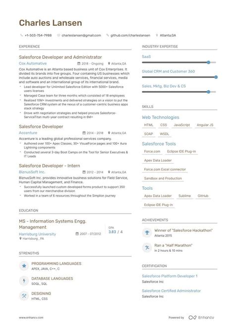 Top Salesforce Developer Resume Examples [9 Samples And Tips Bundle]