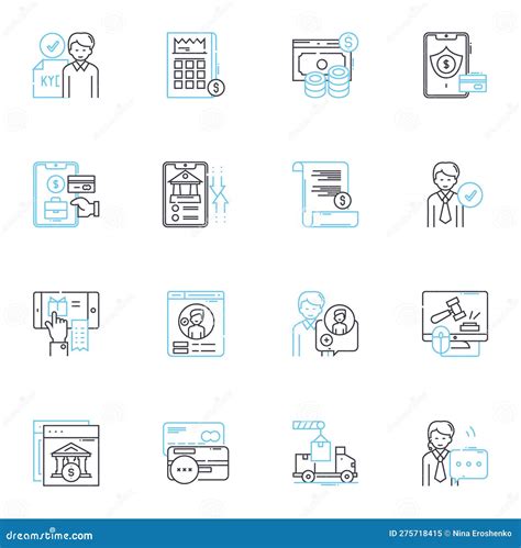 Cyber My Linear Icons Set Security Hacking Internet Phishing Firewall Malware Encryption