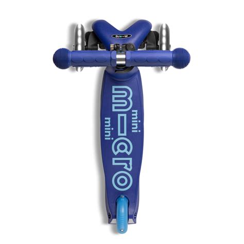 Mini Micro Step 3in1 Deluxe Push Led Blauw Gratis Verzending