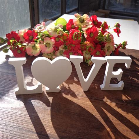 1 Набор любовь белые деревянные буквы Английский алфавит слово отдельно стоящее для