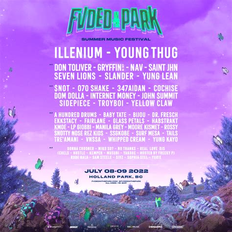 Fvded In The Park Announces 2022 Return Lineup And Tickets On The List
