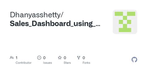 Github Dhanyasshettysalesdashboardusingexcel