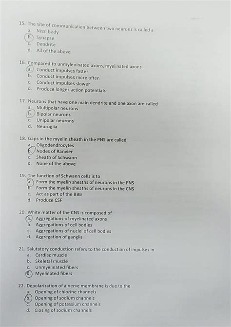 Solved 7 Neurons That Conduct Nerve Impulses From The