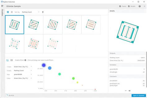 optioneering sustainable parking design with dynamo and generative design for aec