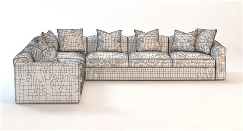 사실적인 코너 단면 소파 3d 모델 59 3ds Fbx Max Obj Free3d
