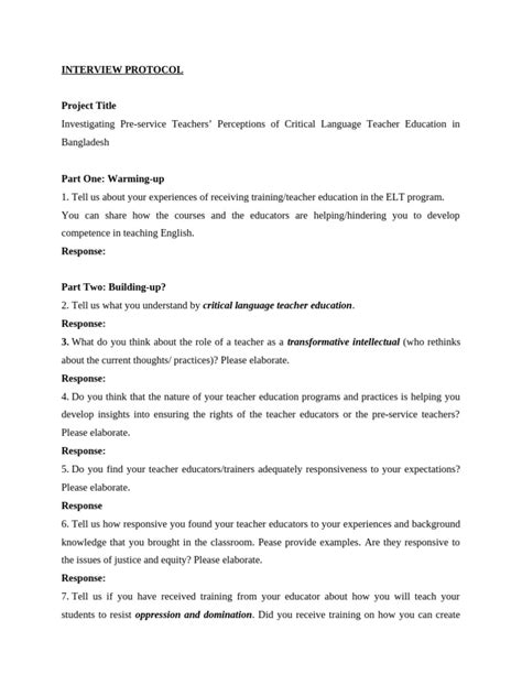 2 Interview Protocol Pdf