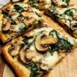 Mushroom Spinach Flatbread Recipe Flame