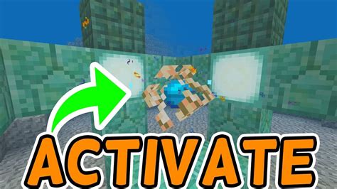 Minecraft Bedrock 1 5 How To Activate The Conduit YouTube