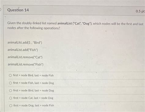 Solved Question 10 In The Implementation Of A Linkedlist