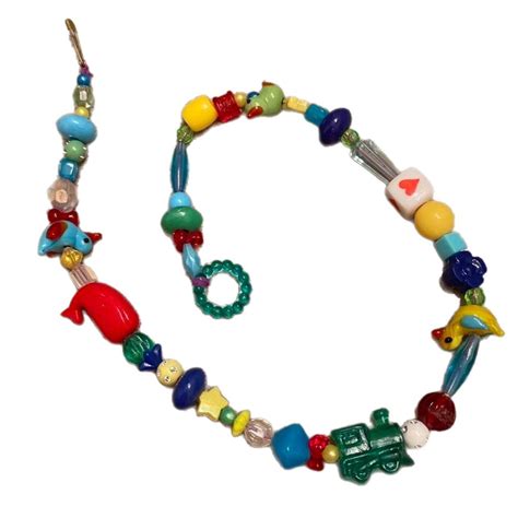 Handmade Indie Chunky Beaded Necklace This Depop