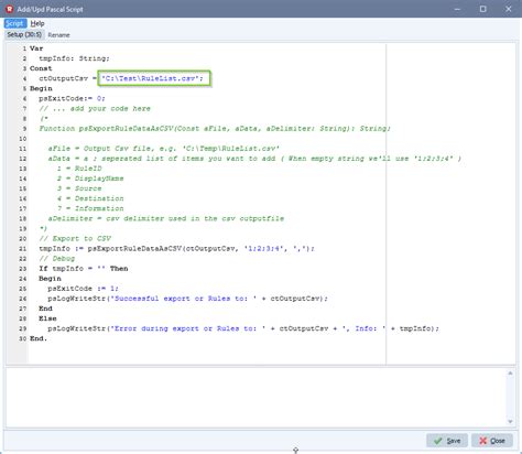 How To Export All Rules To Csv With Column Name Source And Destination