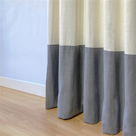 Cortinas De Lino Gris Cortinas Simil Lino Tokio Gris Dos Paños