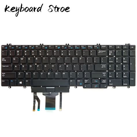 For Dell Precision 7530 7540 7730 7740 P74f New Laptop Keyboard Replacement Backlight Us