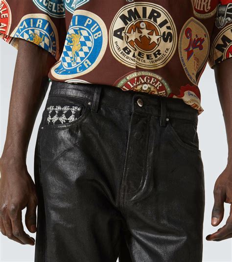 Amiri Ma Quad Coated Straight Jeans Amiri