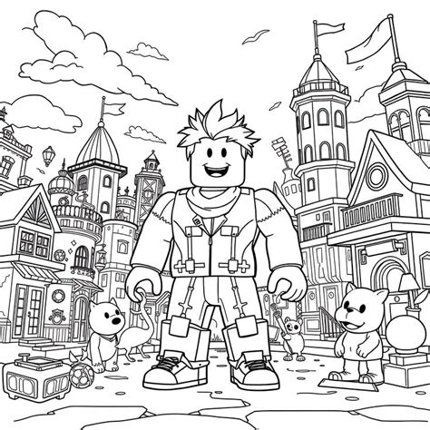 Roblox Character Coloring Pages Free Printable Pdf In 2025 Coloring